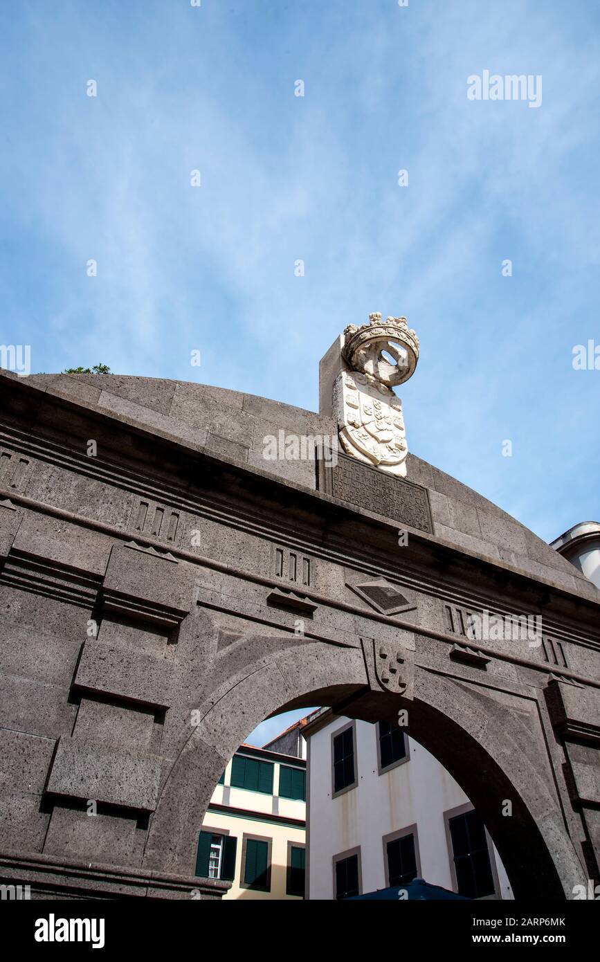 The varied architecture of the city of Funchal reflects its Portuguese ...