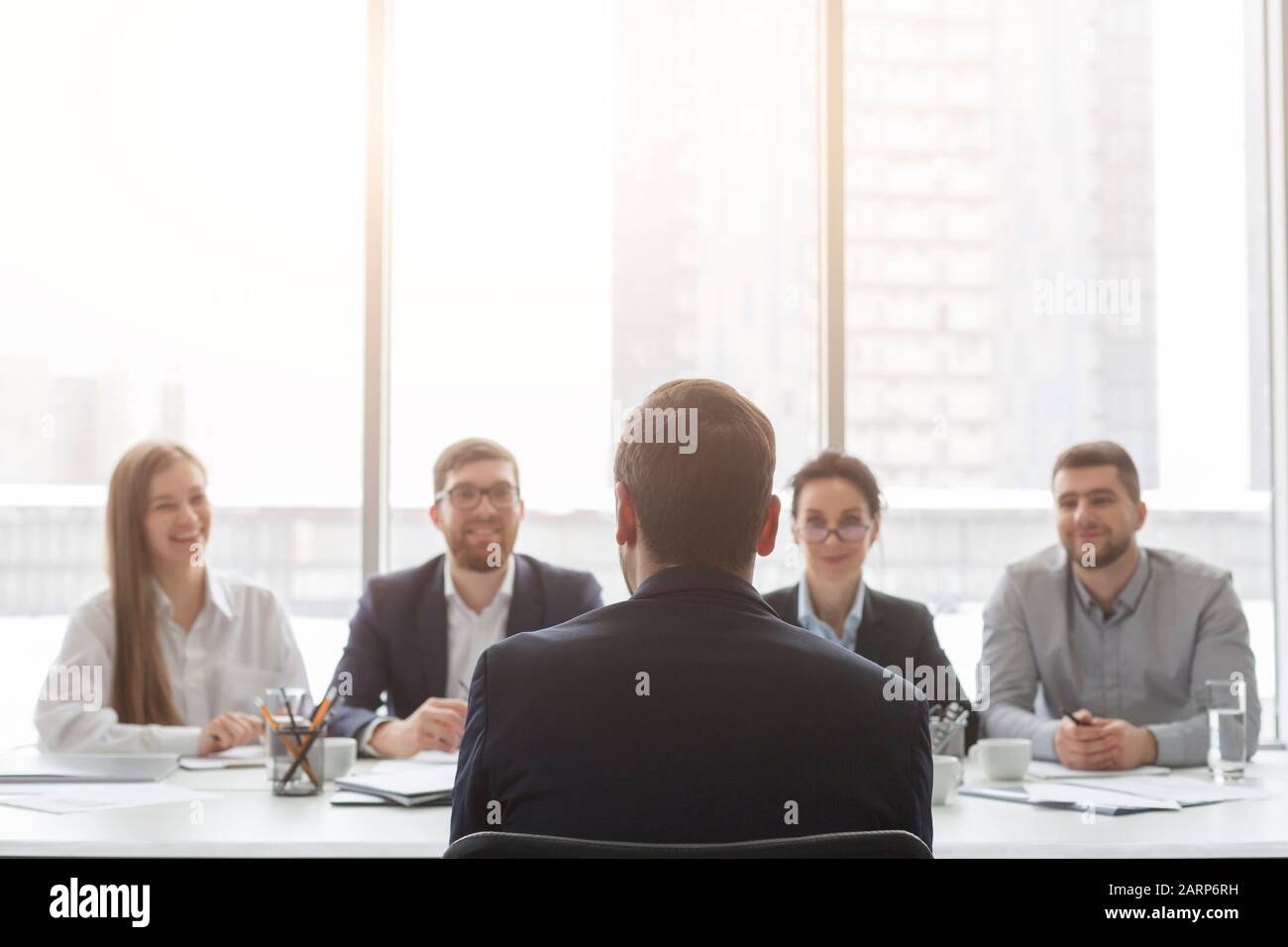 Job interview confident man hi-res stock photography and images - Alamy