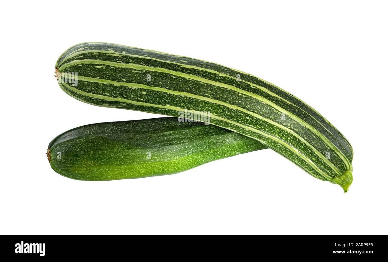 Zucchini isolated. Zucchini or courgettes isolated on white background ...