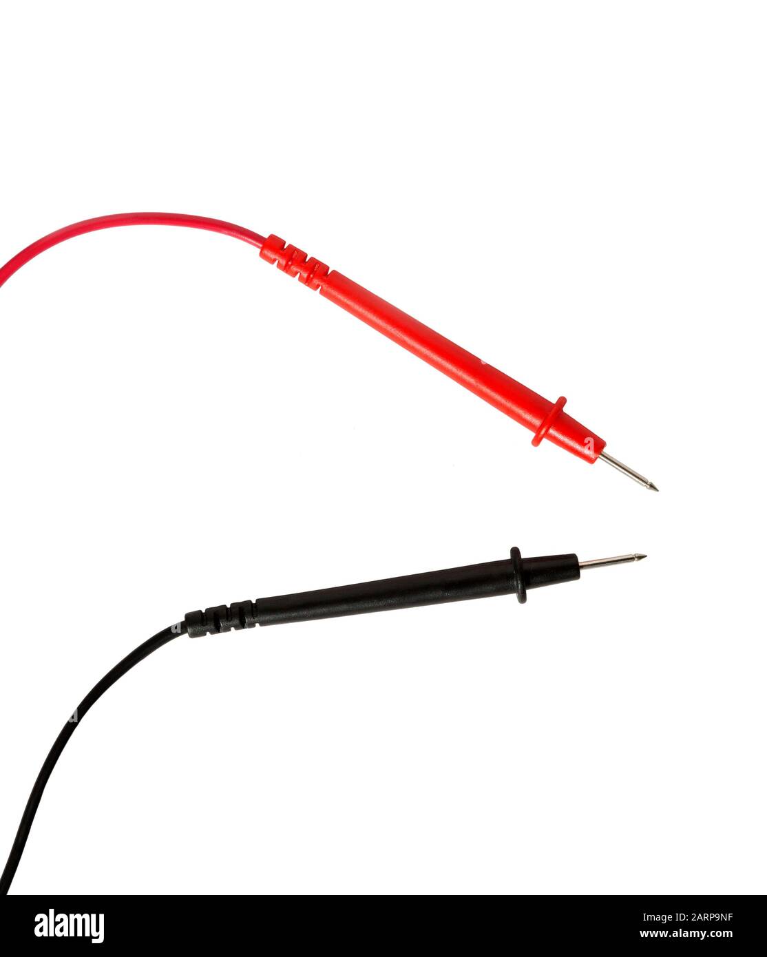 Multimeters probes top view isolated on white. Electric probe Stock ...