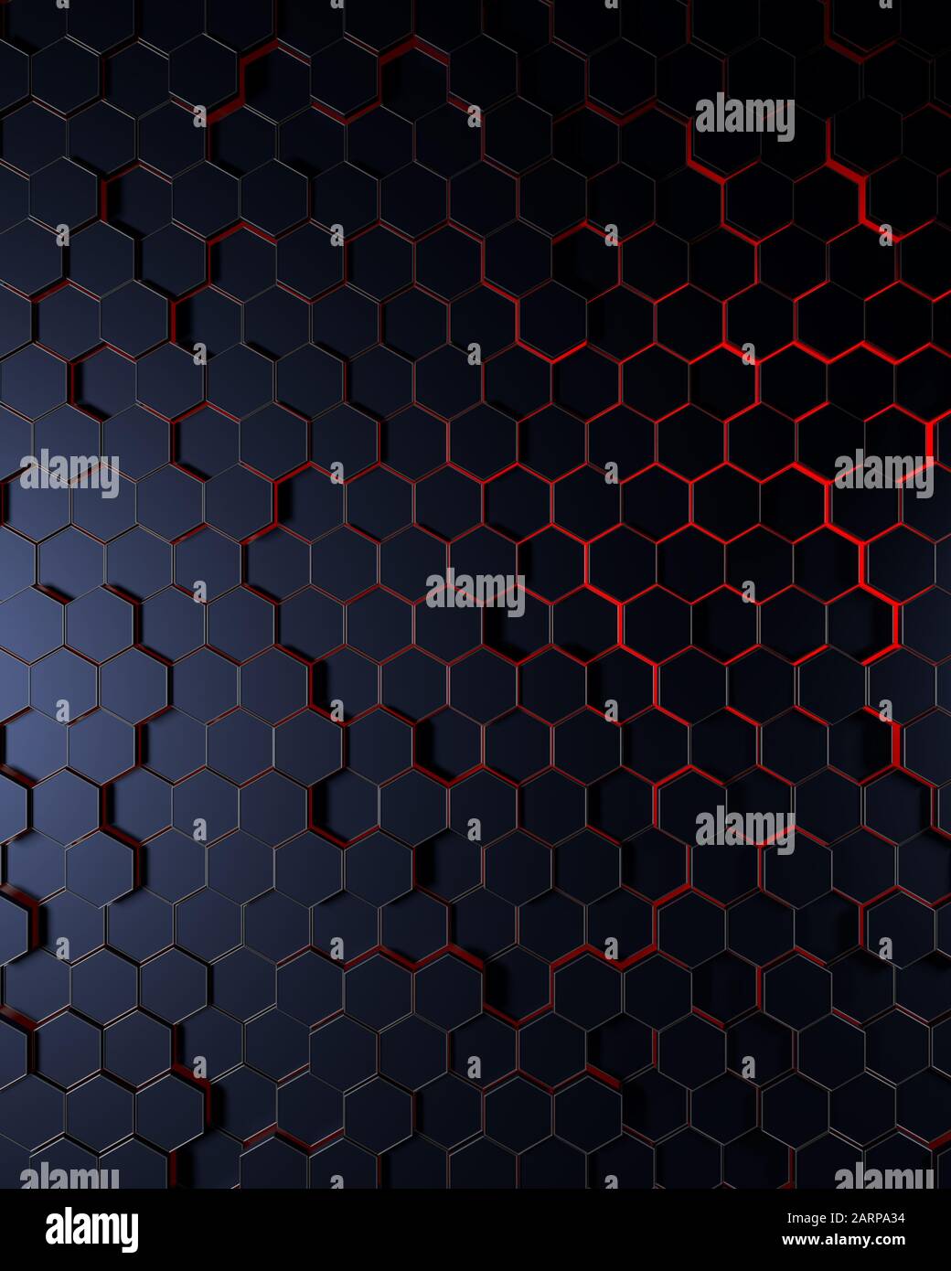 Abstract honeycomb background. 3D illustration Stock Photo - Alamy