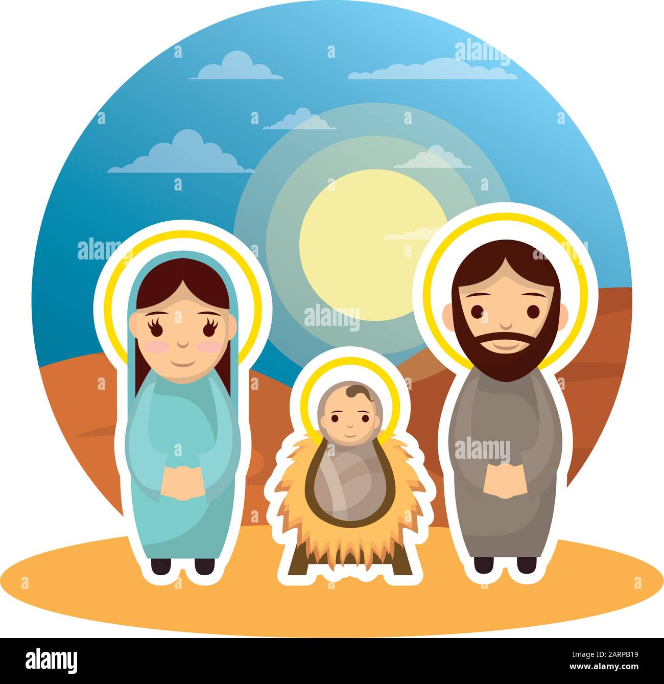 Holy bible family little jesus christ hi-res stock photography and ...