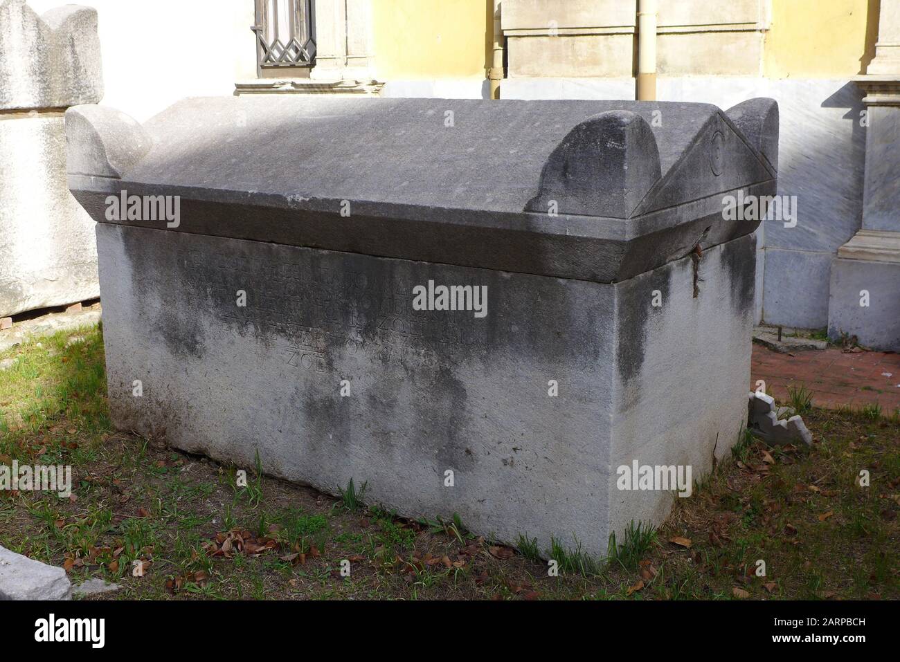 East Roman (Byzantine) Empire archeological artifacts: sarcophagi and ...