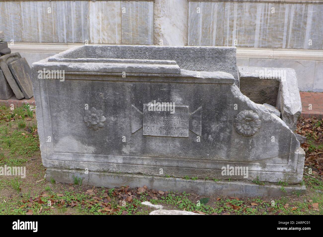 East Roman (Byzantine) Empire archeological artifacts: sarcophagi and ...