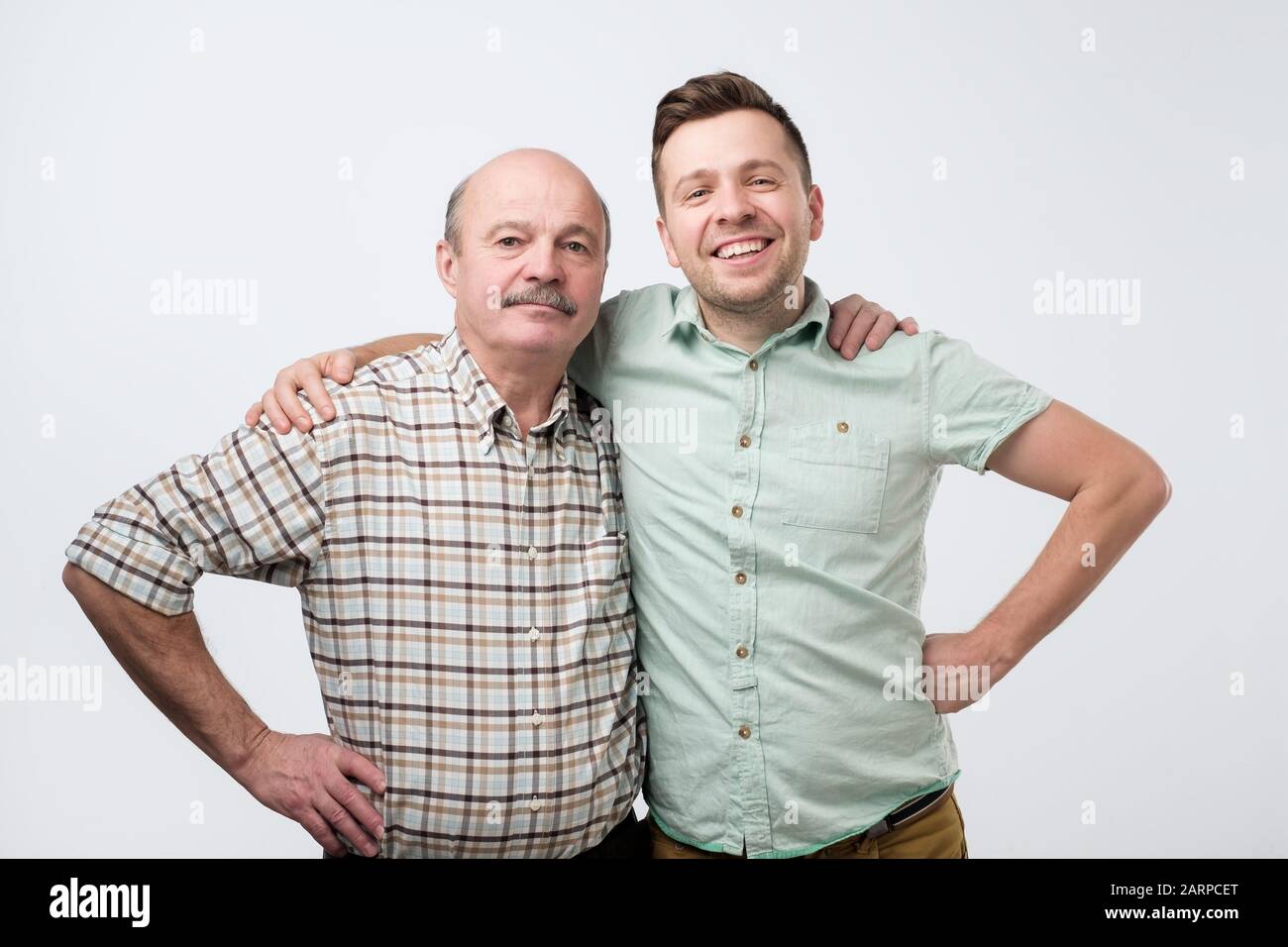 Two old men hugging hi-res stock photography and images - Alamy
