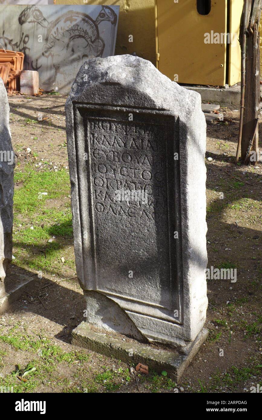 East Roman (Byzantine) Empire archeological artifacts: sarcophagi and ...