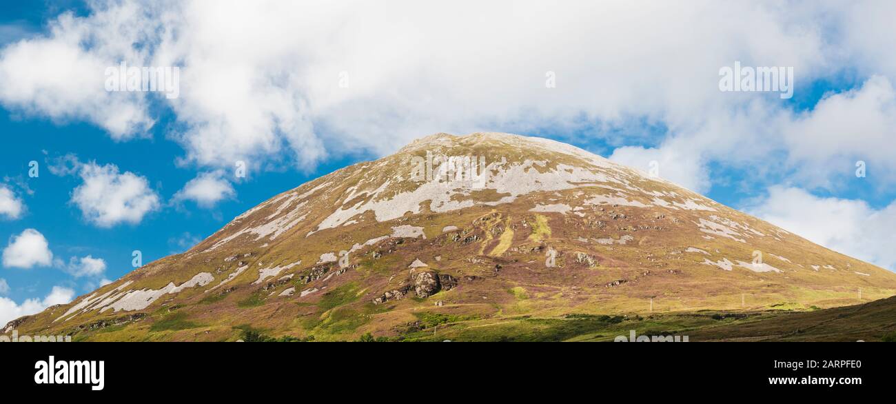 Looking towards Mount Errigal, one of Ireland's most iconic mountains ...