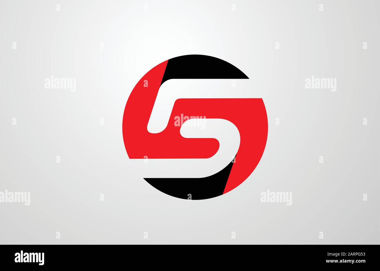 number 5 five red black logo icon design for company template or ...