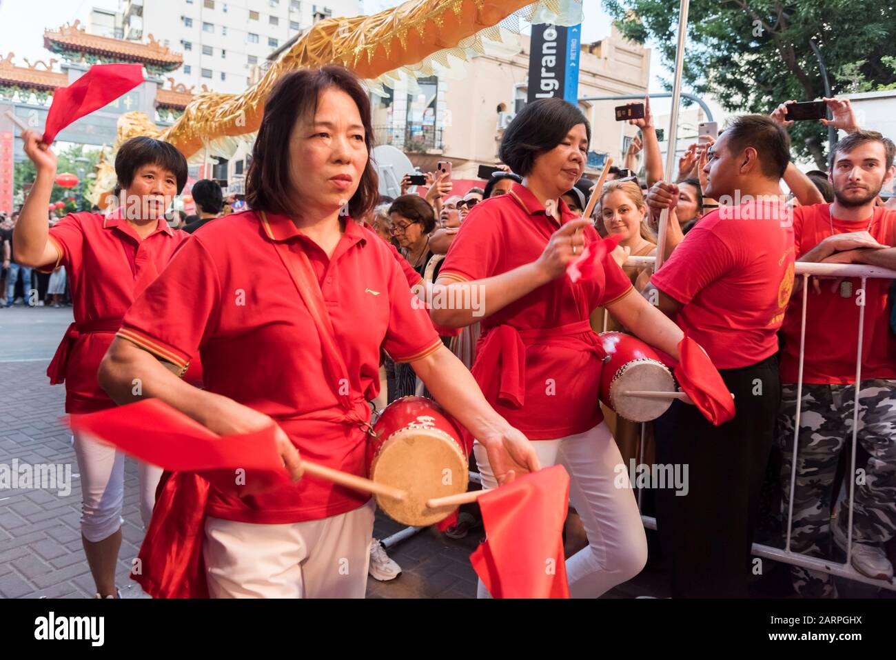 Capital Federal, Buenos Aires / Argentina; Jan 25, 2020: Chinese women ...