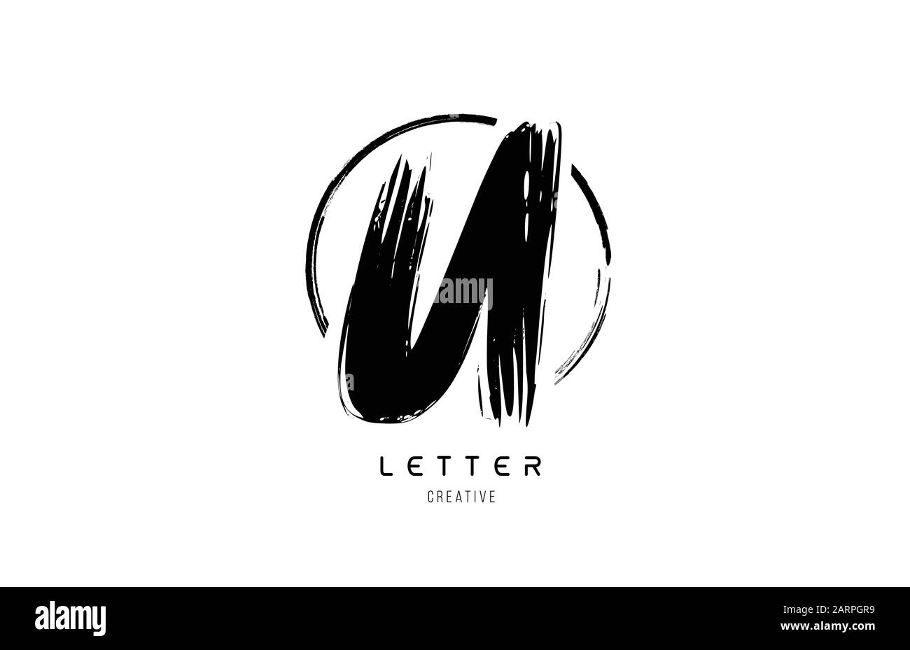 Handwritten u Stock Vector Images - Alamy