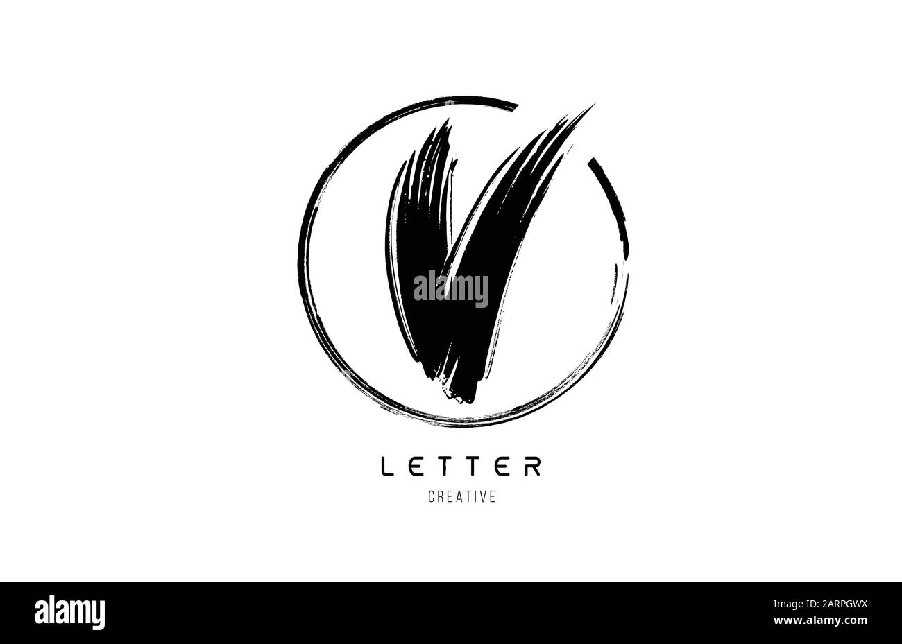 Handwritten v vector vectors hi-res stock photography and images - Alamy