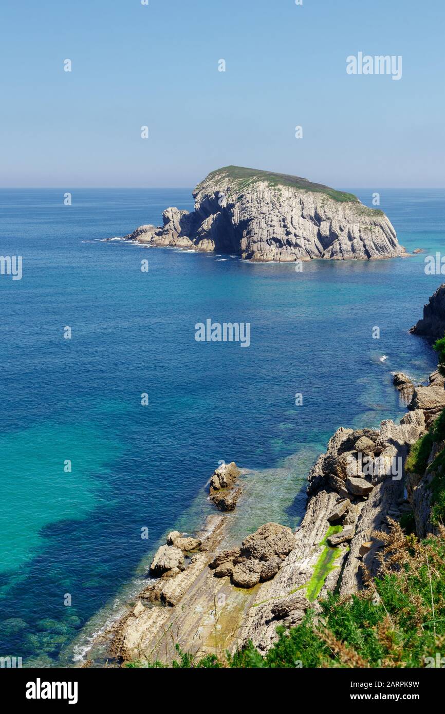landscape in the north of spain at the coast Stock Photo - Alamy