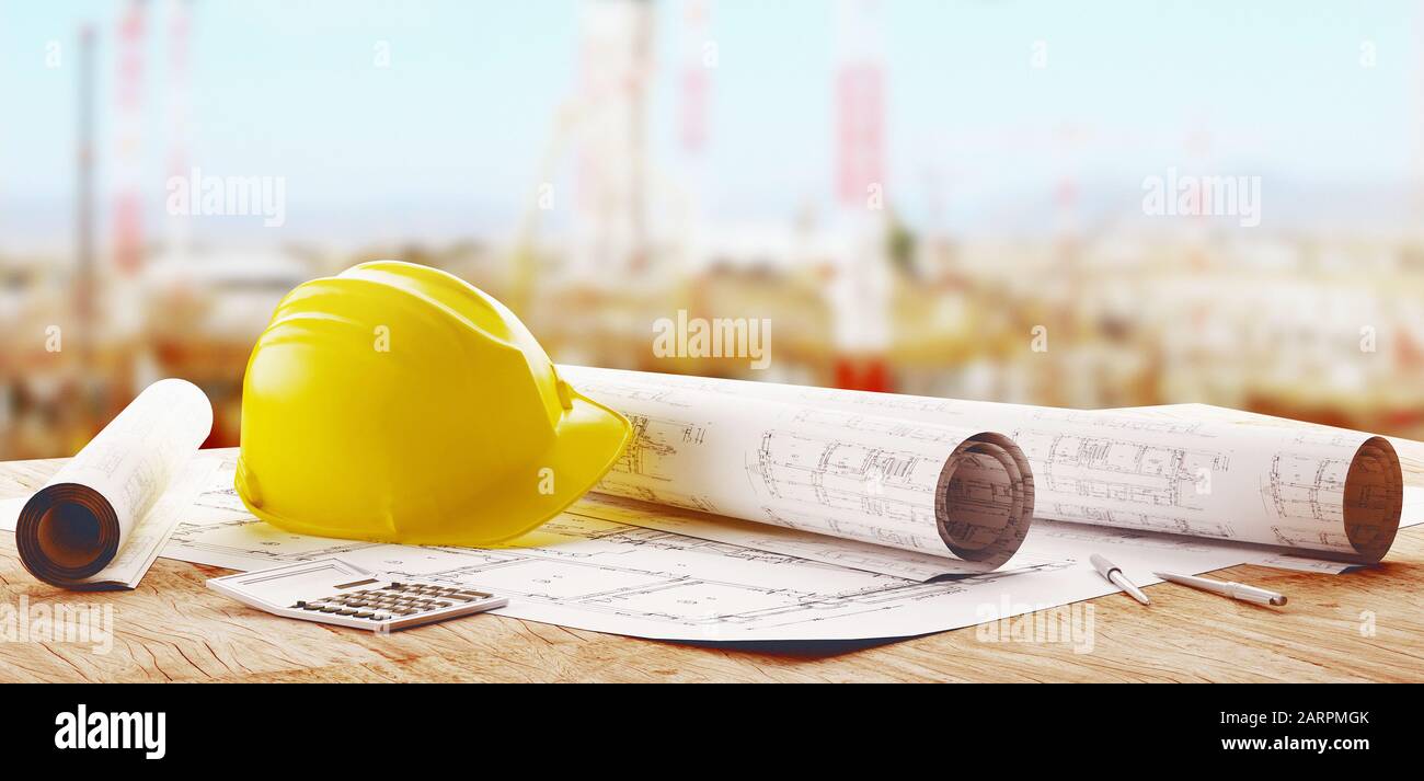 A set of different tools for the design of engineer, 3d rendering Stock ...