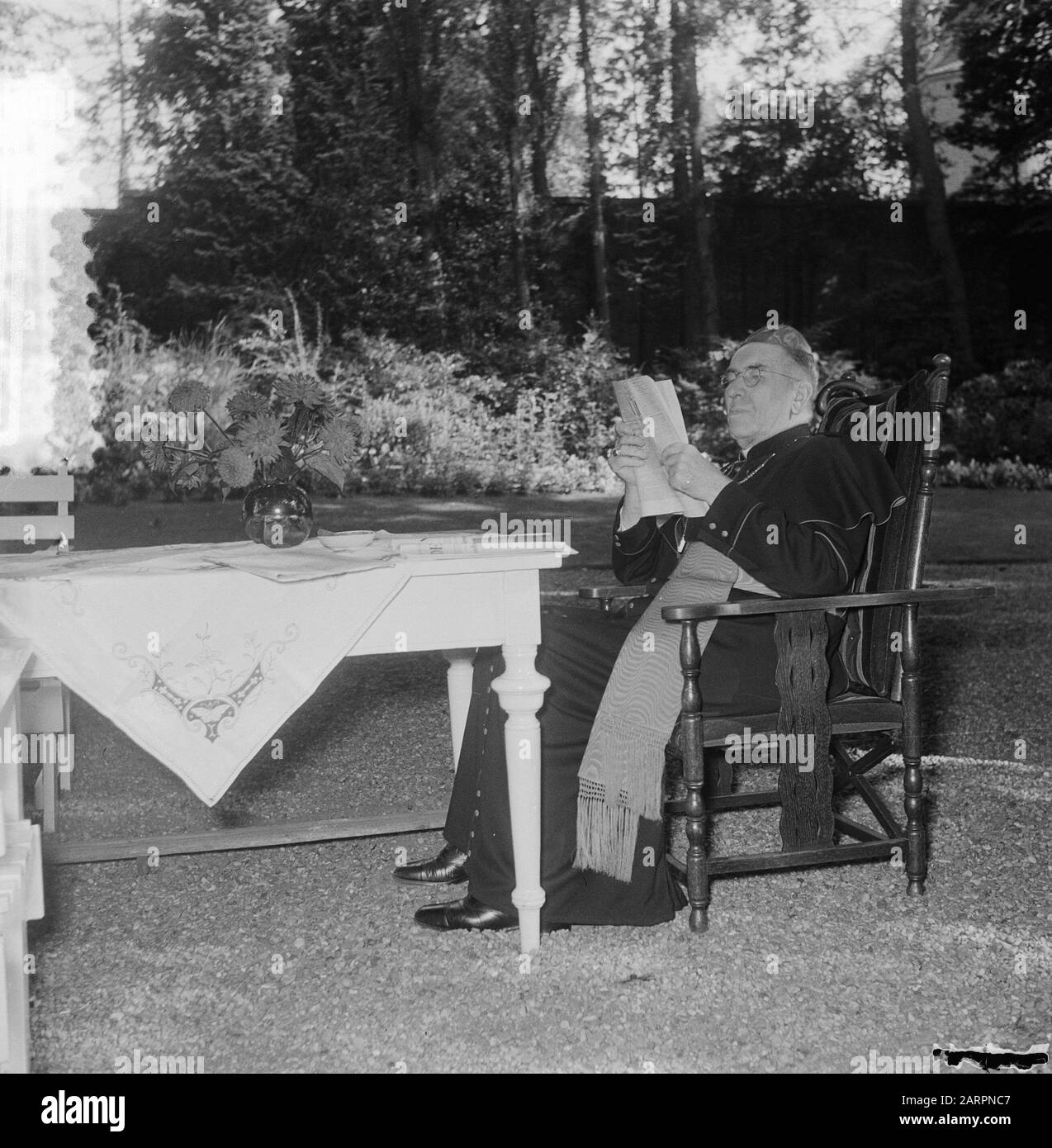 Cardinal J. de Jong 45 years priest Date: August 14, 1953 Stock Photo ...