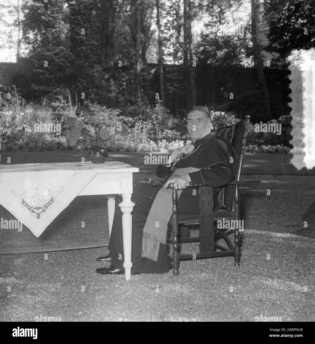 Cardinal J. de Jong 45 years priest Date: August 14, 1953 Stock Photo ...