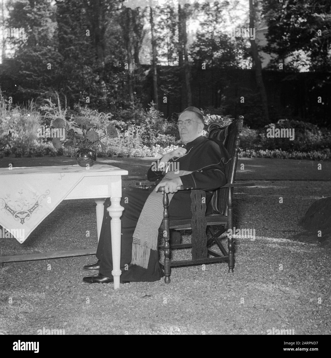 Cardinal J. de Jong 45 years priest Date: August 14, 1953 Stock Photo ...