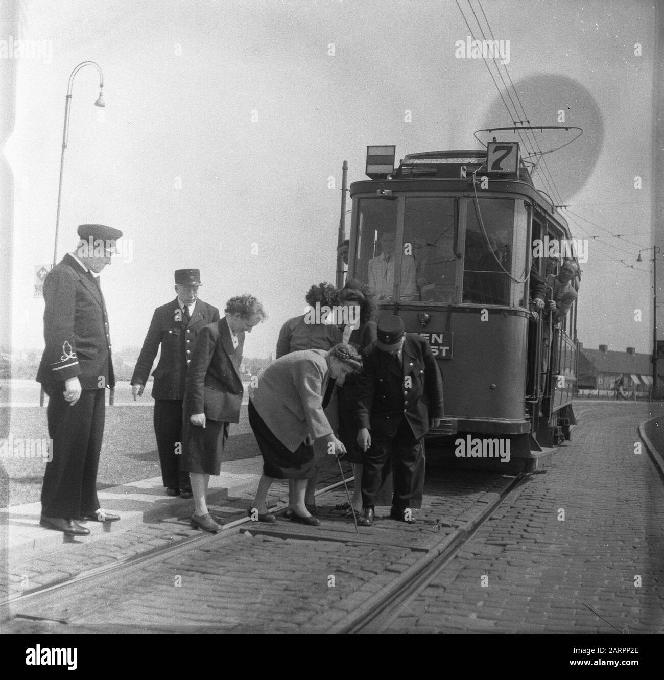 Tram conductors Black and White Stock Photos & Images - Alamy