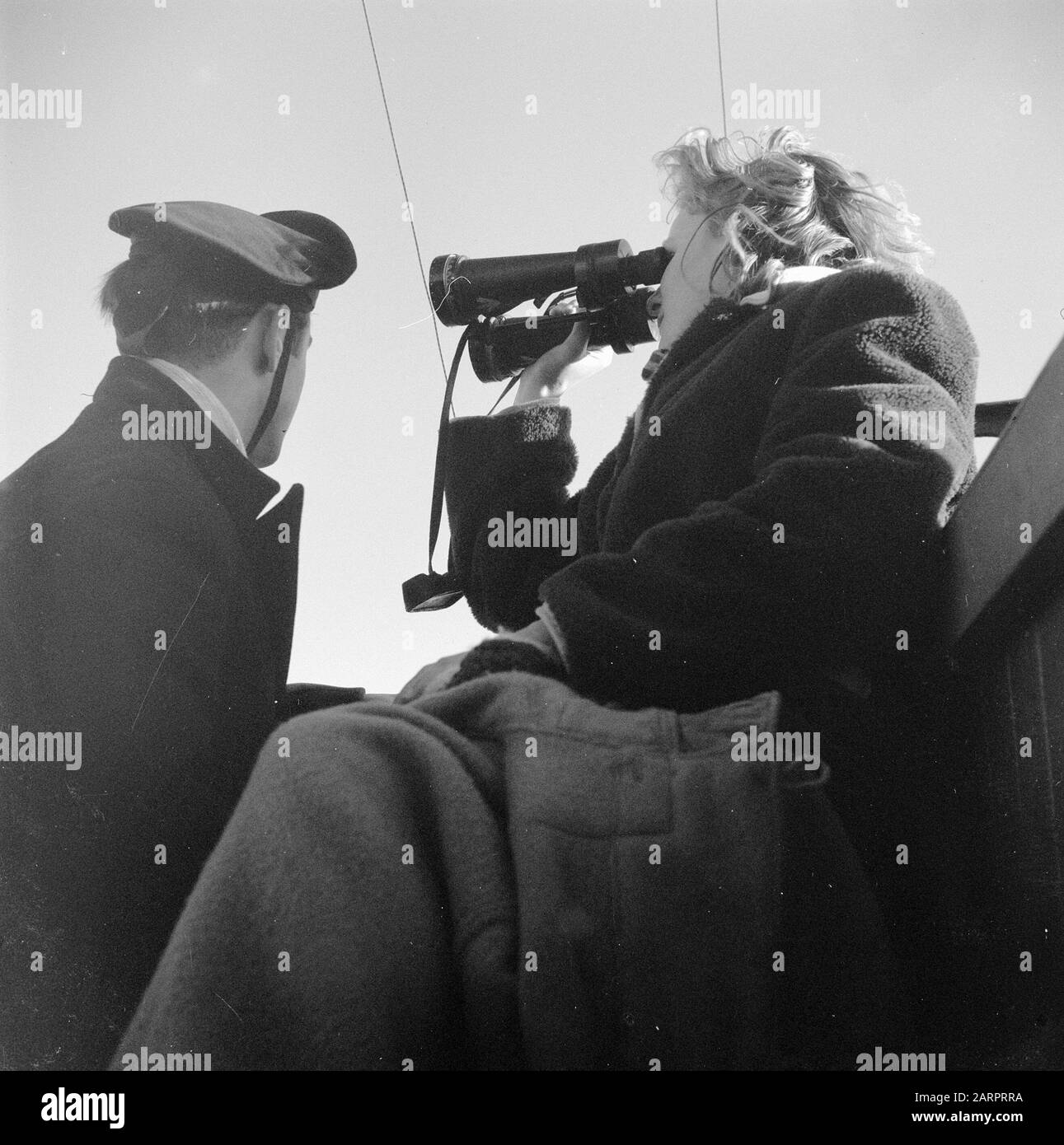 Tour with Hr. Ms. Dan. John Maurits of Nassau (F802). Woman with ...