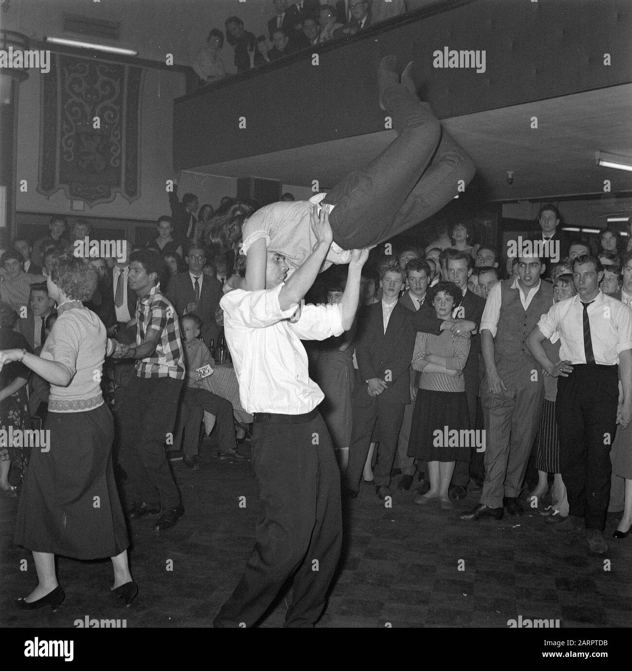 Rock-'n-roll dance contest in Krasnapolsky Amsterdam Date: February 3 ...