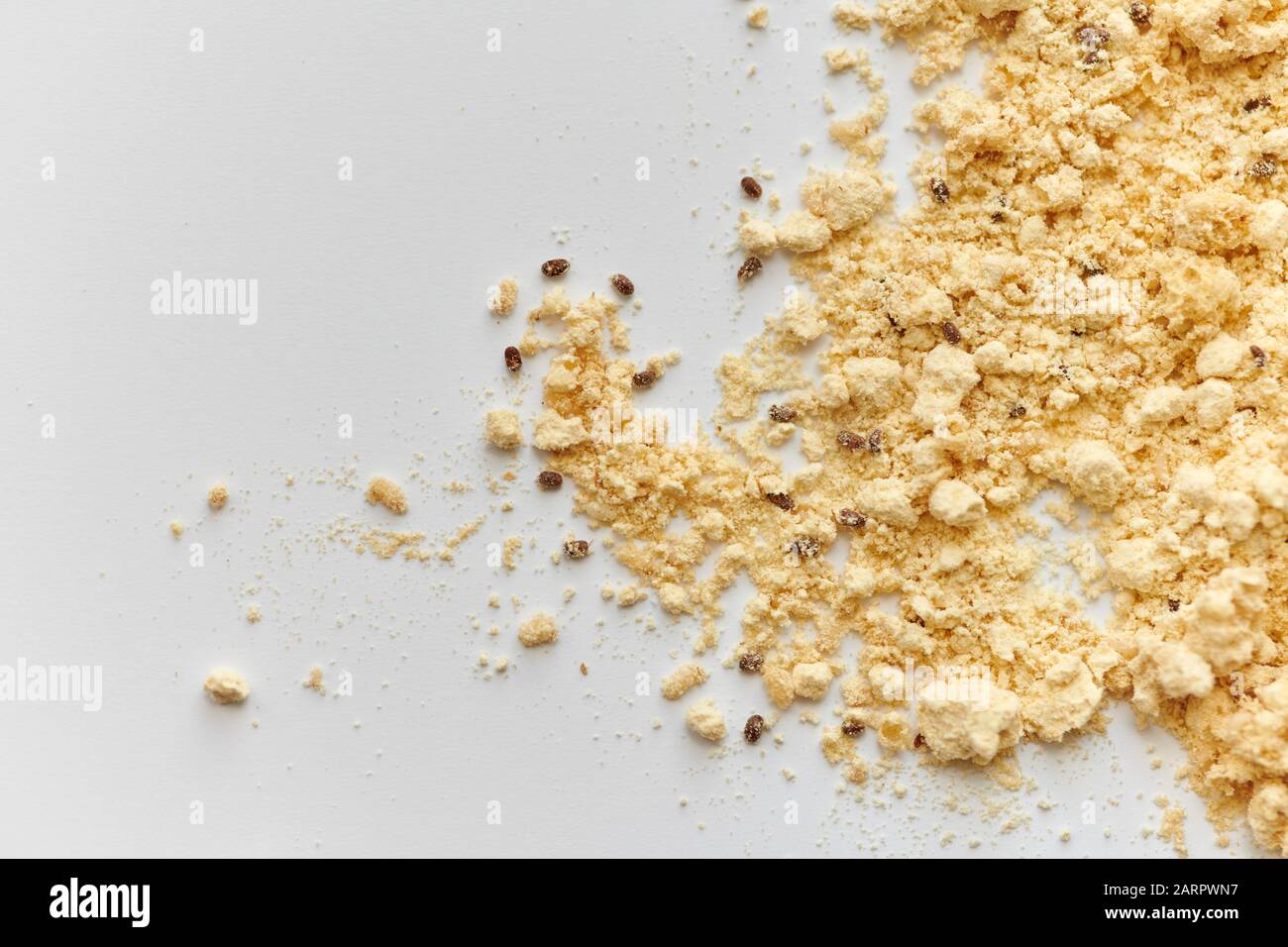 Flour beetles in baking flour. Pests of cereal silos. Spoiled food ...