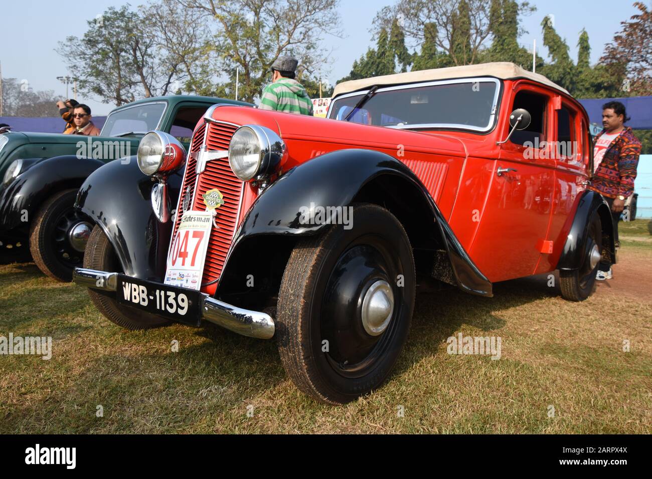 1938 Adler car with 10 hp and 4 cylinder engine. India WBB 1139 Stock ...