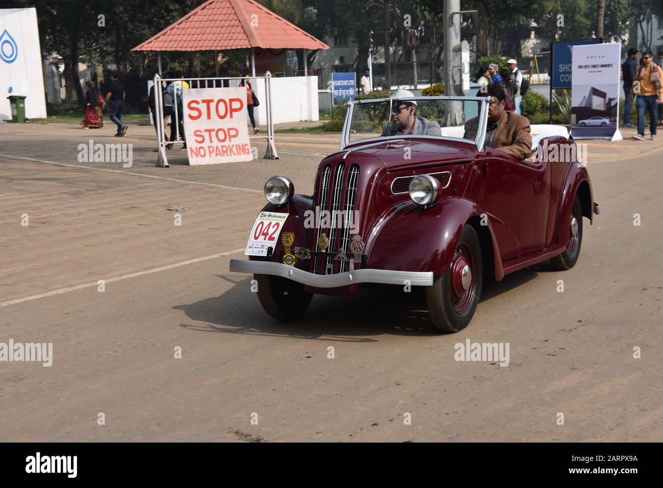 1937 Ford car with 10 hp and 4 cylinder engine. India Stock Photo - Alamy