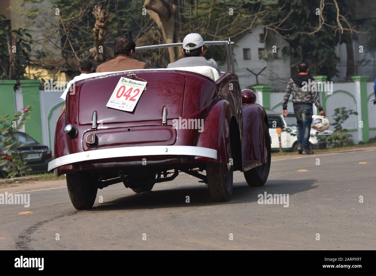 1937 Ford car with 10 hp and 4 cylinder engine. India Stock Photo - Alamy