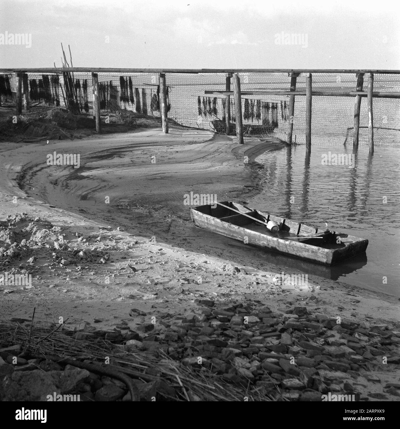 Reclaimed polder land in Black and White Stock Photos & Images - Alamy