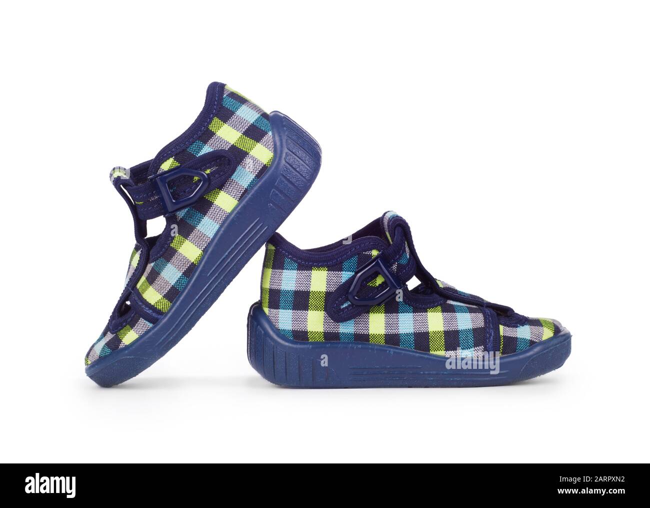 New pair of childrens sneakers hi-res stock photography and images - Alamy