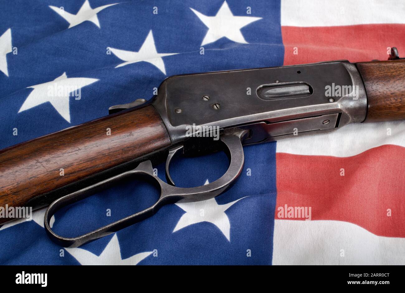 Winchester lever action rifle hi-res stock photography and images - Alamy