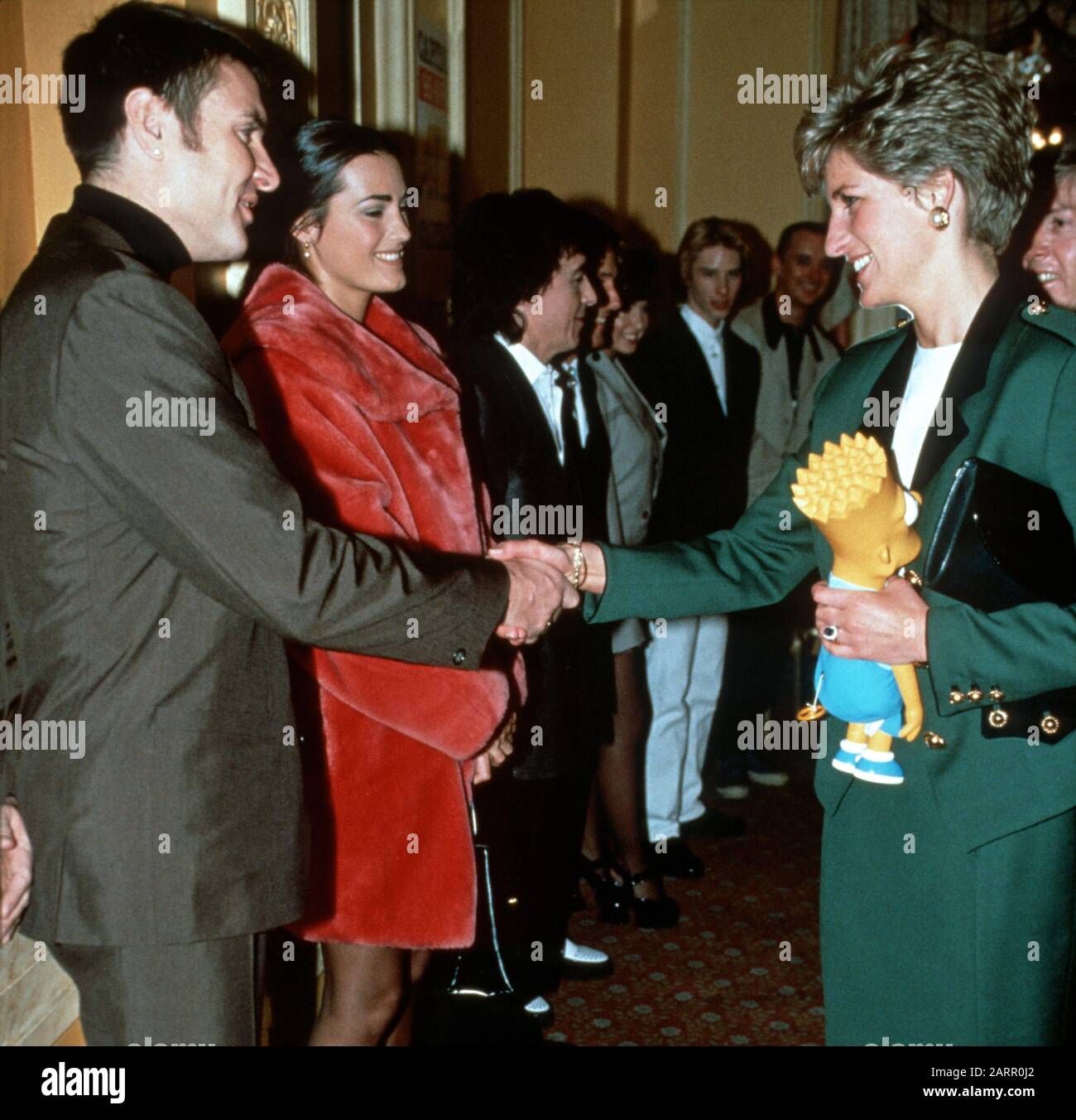 Simon and Yasmin Le Bon meeting HRH Princess Diana at The Cafe Royal ...