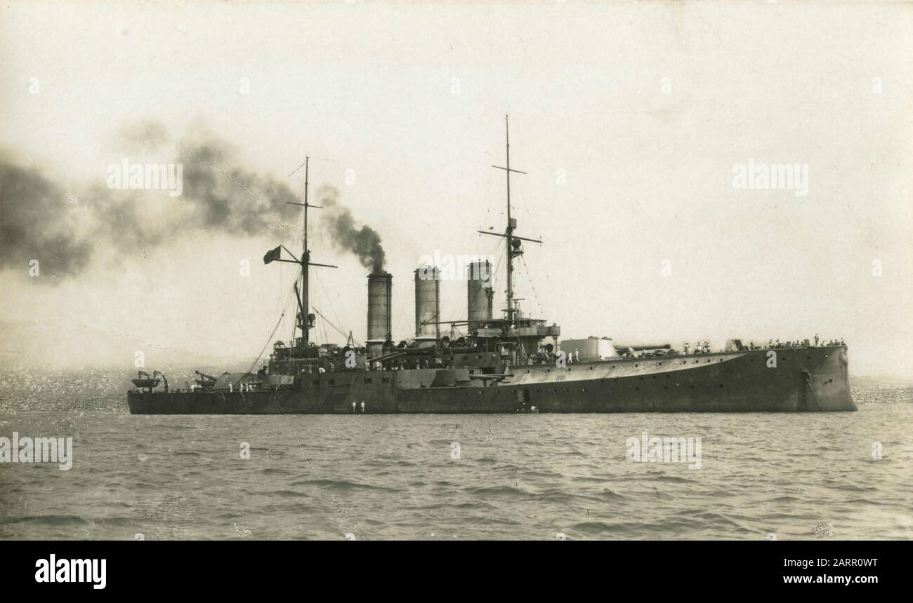 Royal ship Regina Elena, Italy 1900s Stock Photo - Alamy