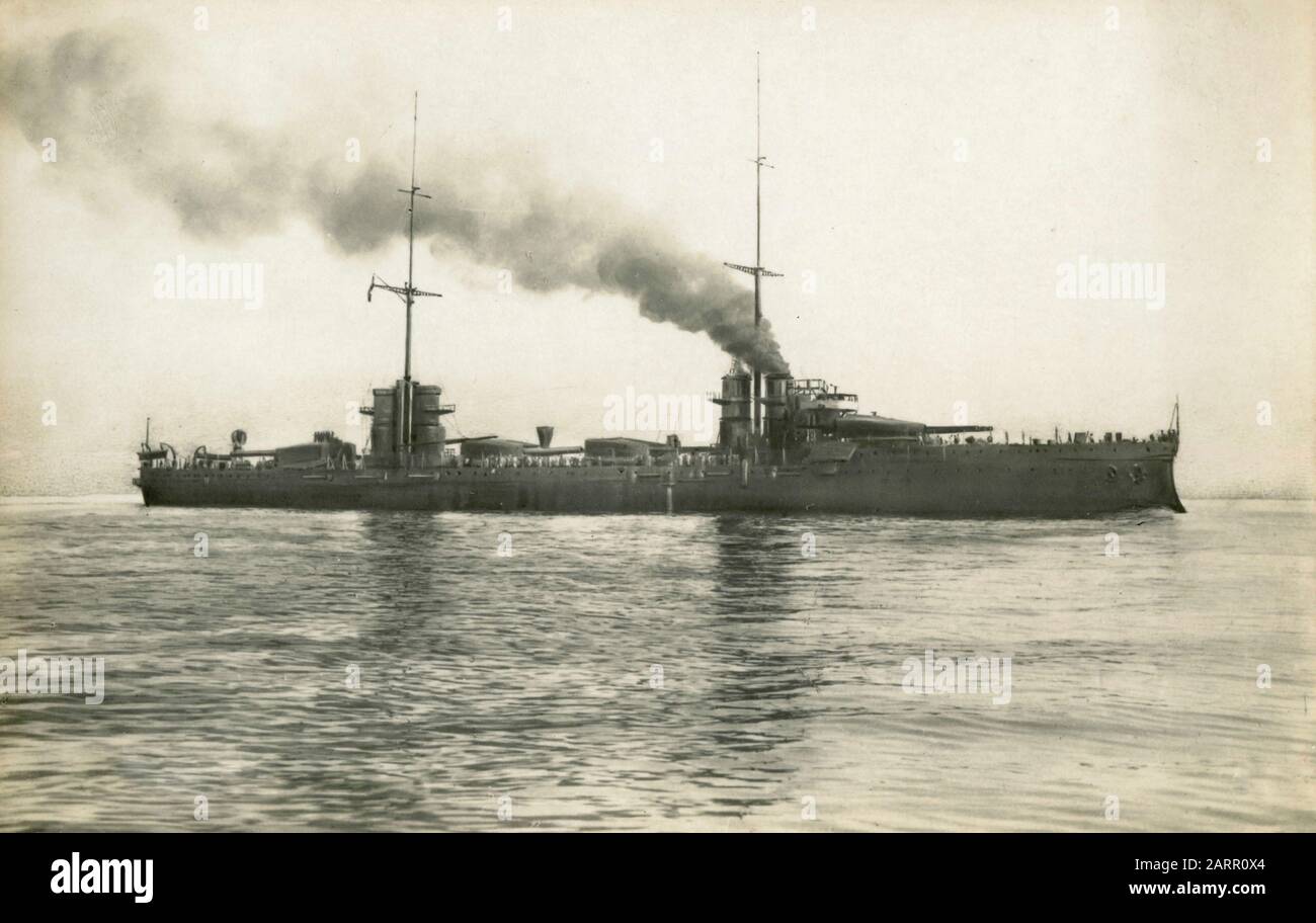 Royal ship Dante Alighieri, Italy 1900s Stock Photo - Alamy