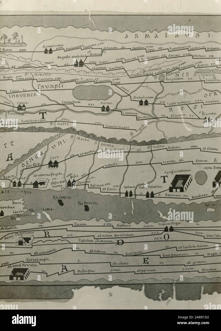 Old map of the city of Livorno, Italy 1920s Stock Photo - Alamy