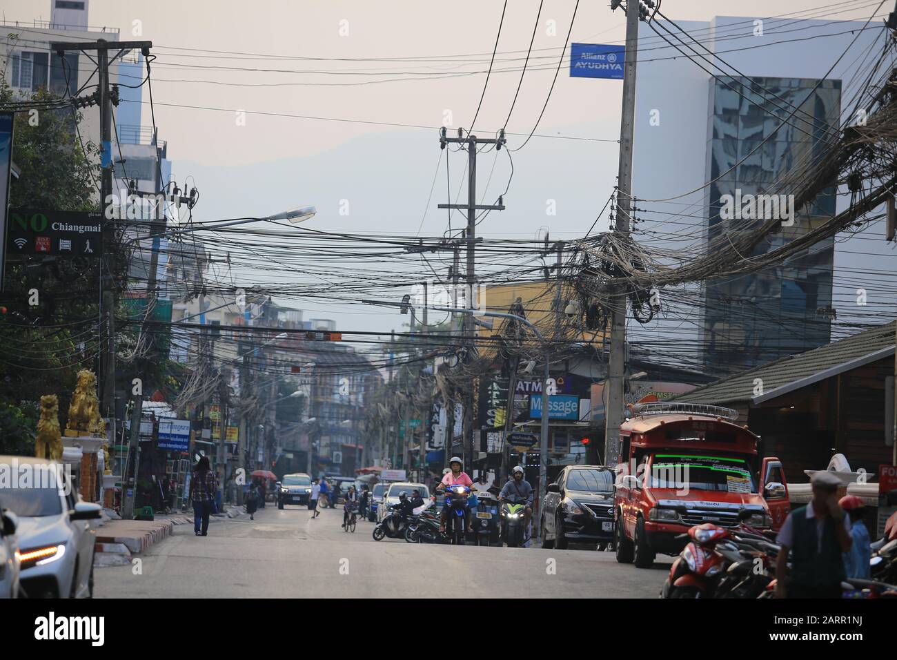 Bangkok electrical cables hi-res stock photography and images - Alamy