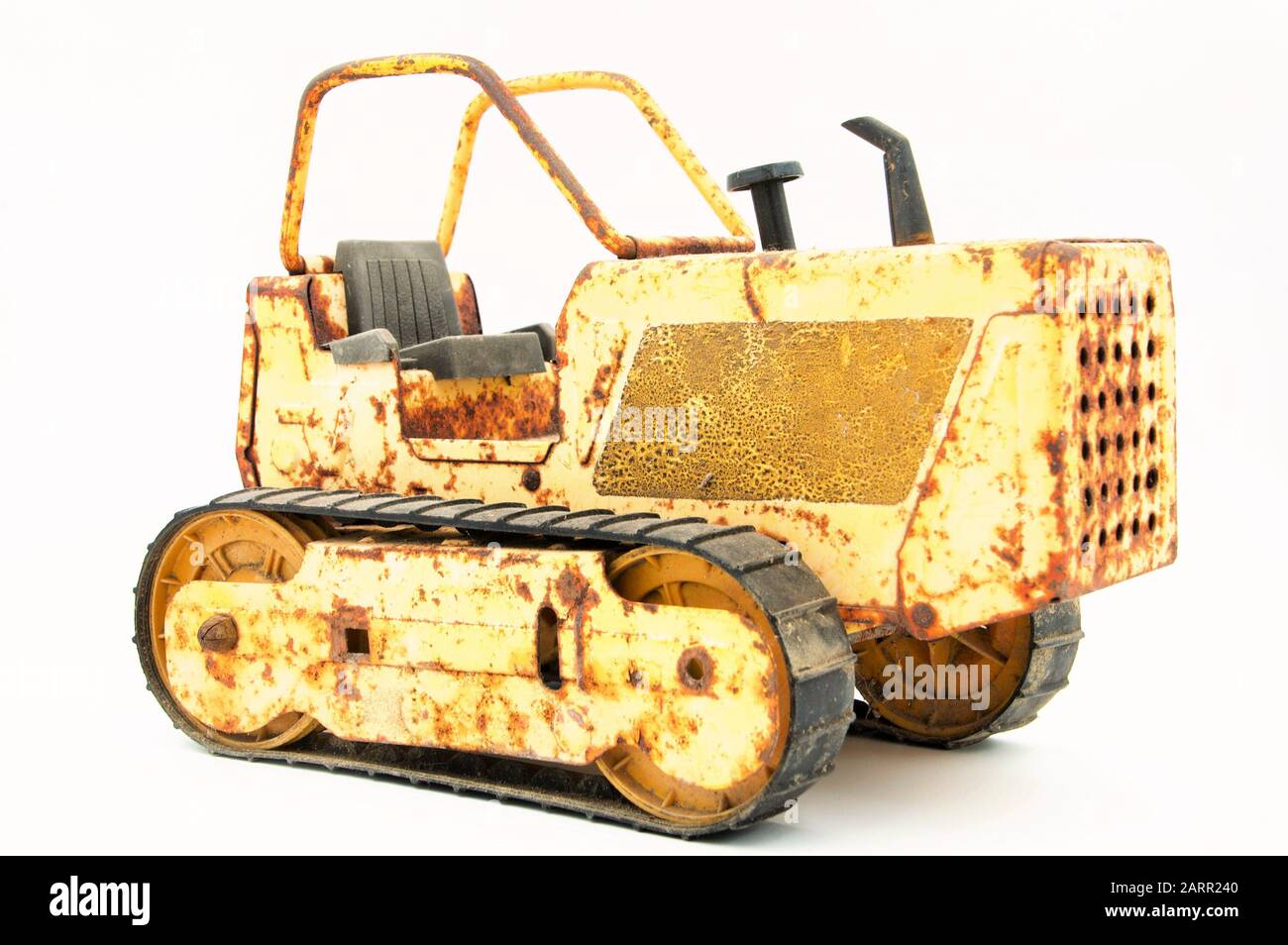Vintage rusty agricultural tractor Cut Out Stock Images & Pictures - Alamy