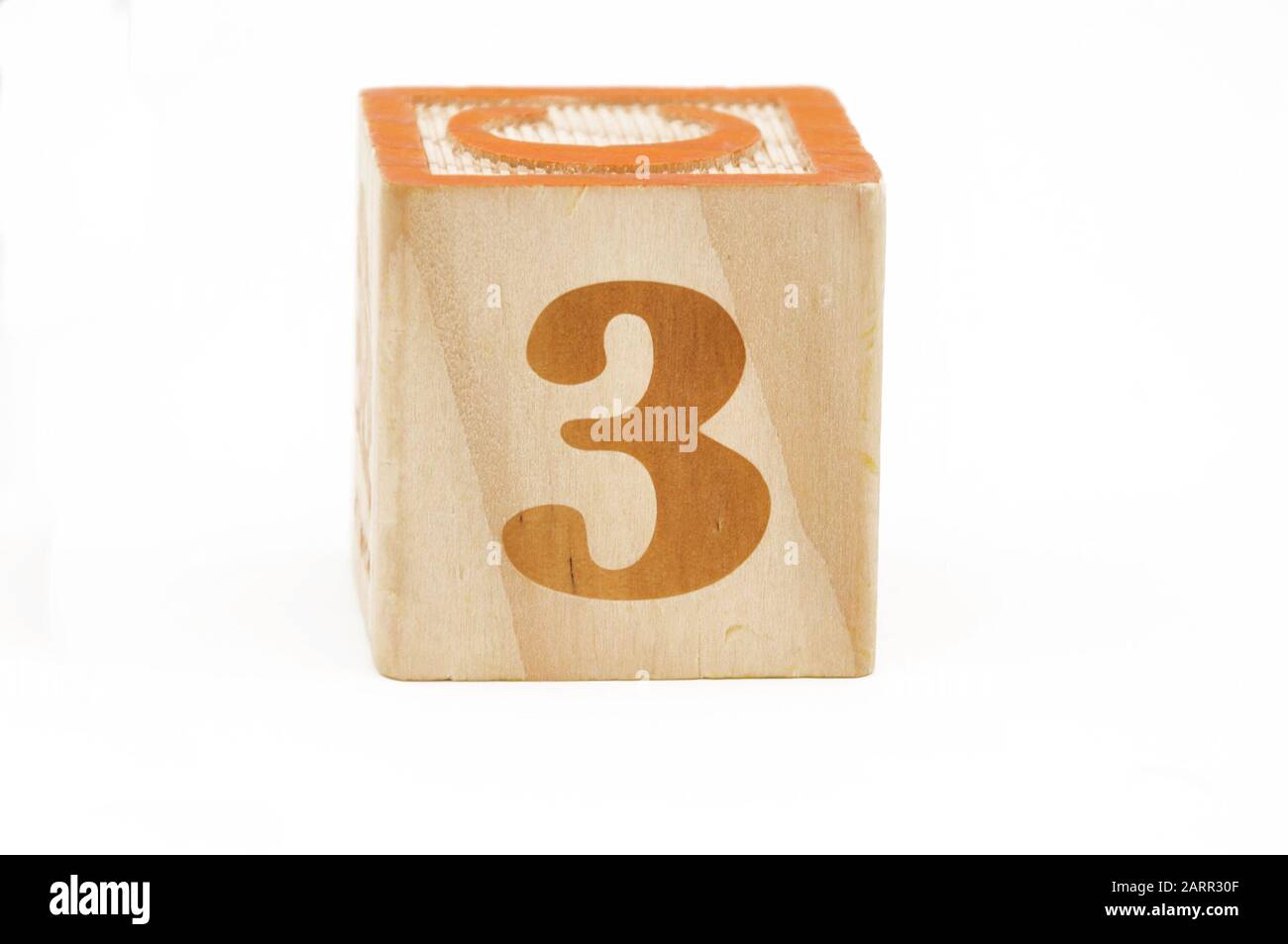 number and alphabet wooden block abc 123 isolated on white background ...