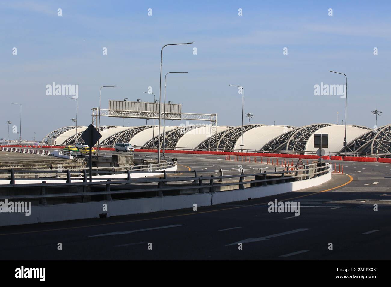 Bangkok/ Thailand- Jan 1 2020- the Suvarnabhumi Airport terminal.one of ...