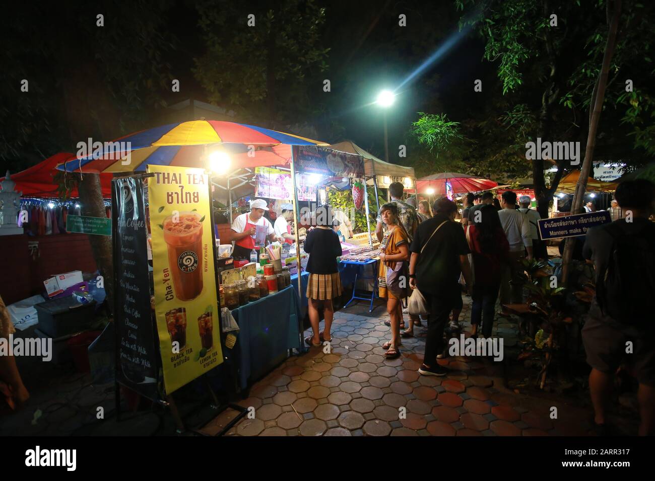 Chiang Mai Sunday night market Stock Photo - Alamy