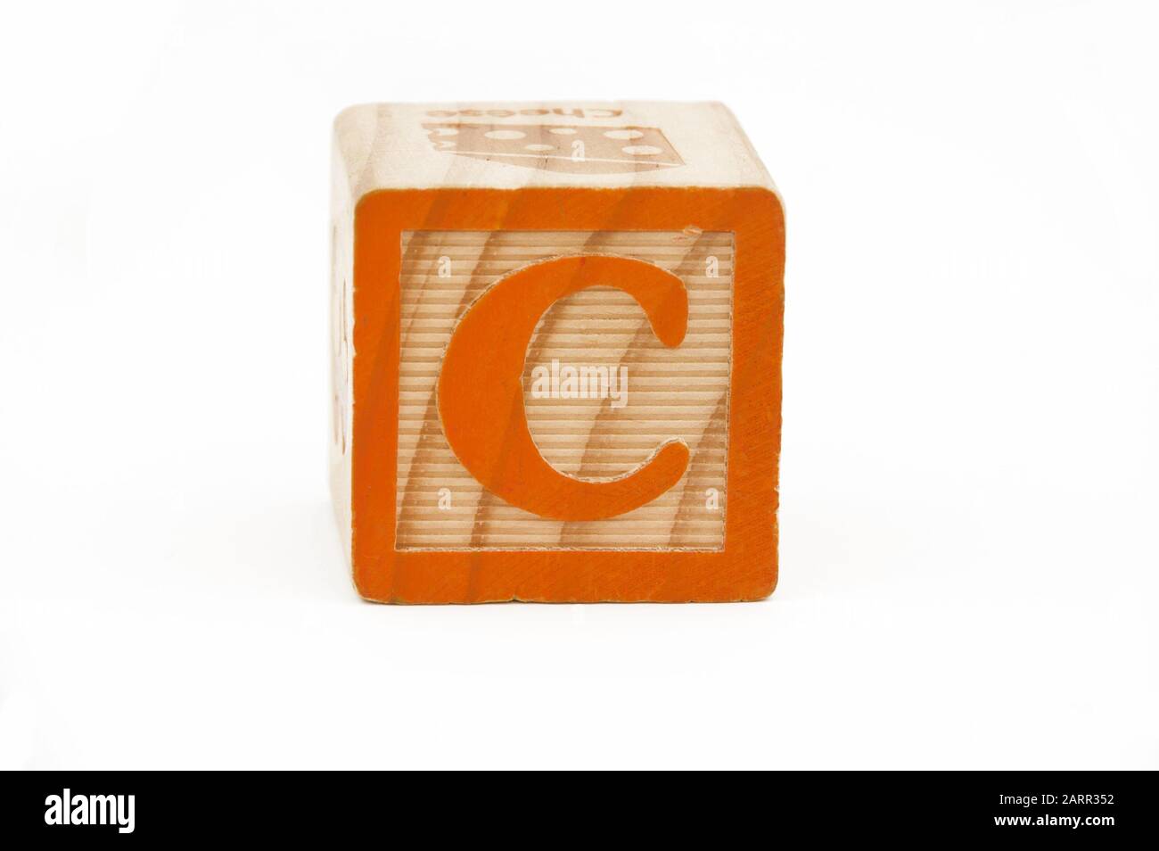 number and alphabet wooden block abc 123 isolated on white background ...