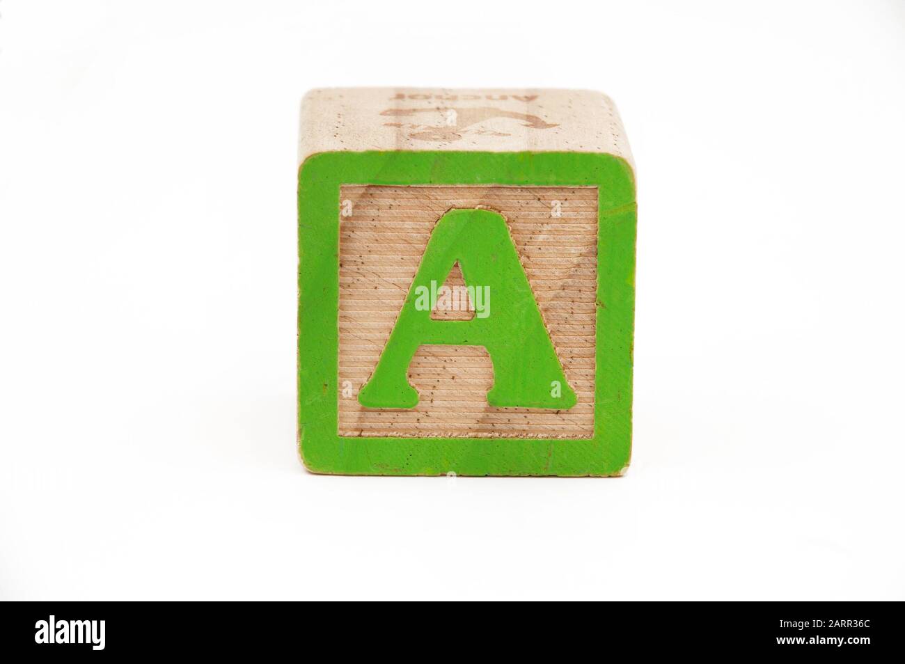 number and alphabet wooden block abc 123 isolated on white background ...