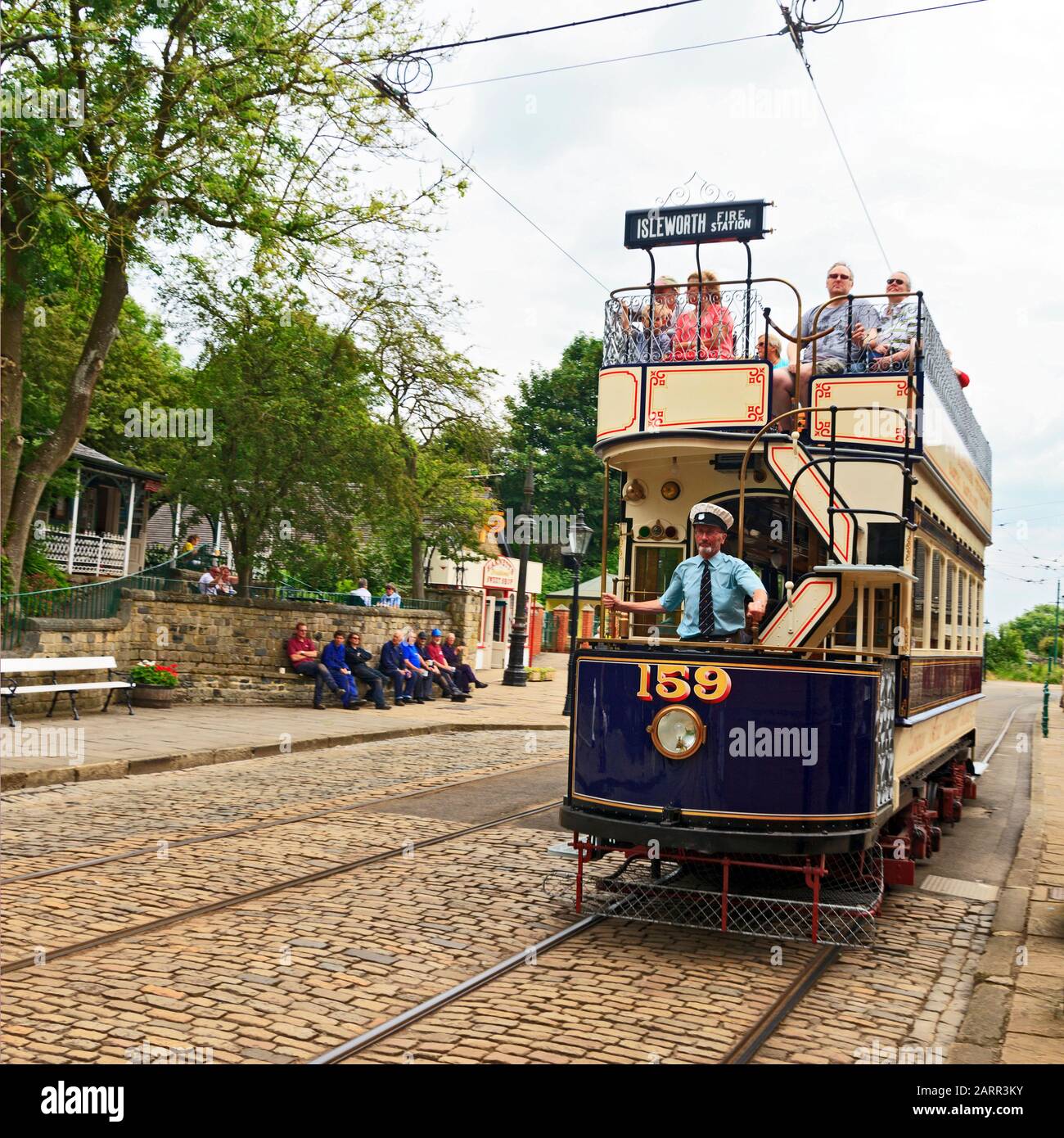 Street scene from Crich Tramway Village Stock Photo - Alamy