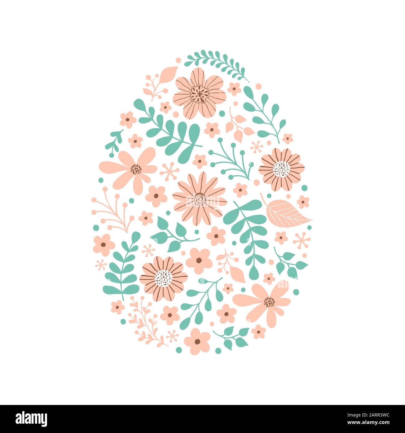 Floral easter egg Stock Vector Image & Art - Alamy