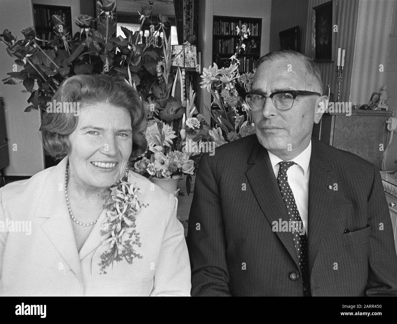 " Max Euwe and wife Caroline Bergman are celebrating the 40th ...