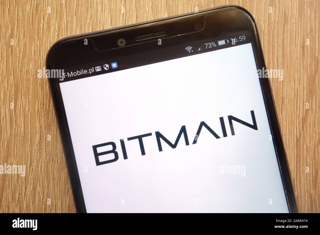 Bitmain logo displayed on a modern smartphone Stock Photo - Alamy