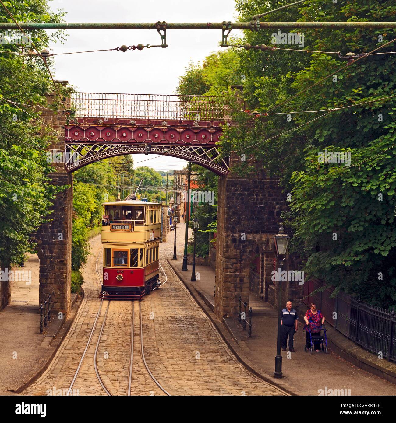 Vintage tram crich tramway museum hi-res stock photography and images ...