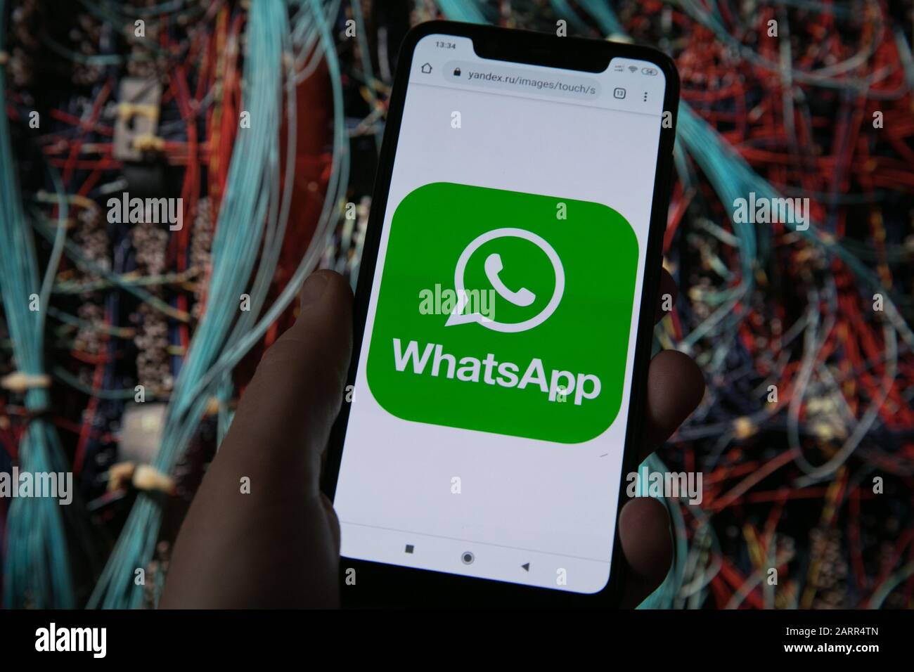 Whatsapp mobile phone messenger Stock Photo - Alamy