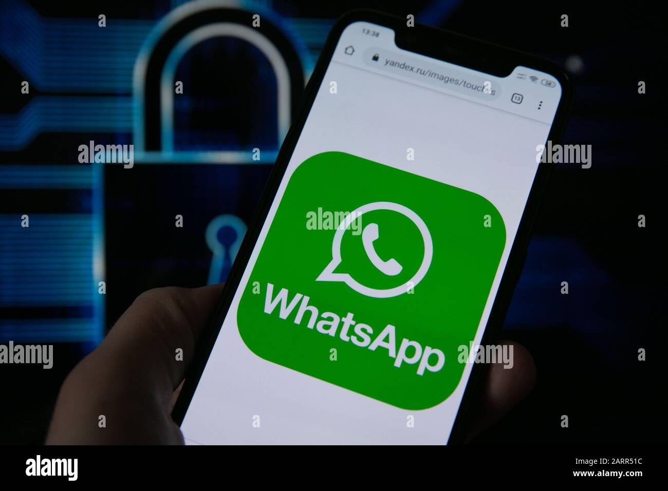 Whatsapp mobile phone messenger Stock Photo - Alamy