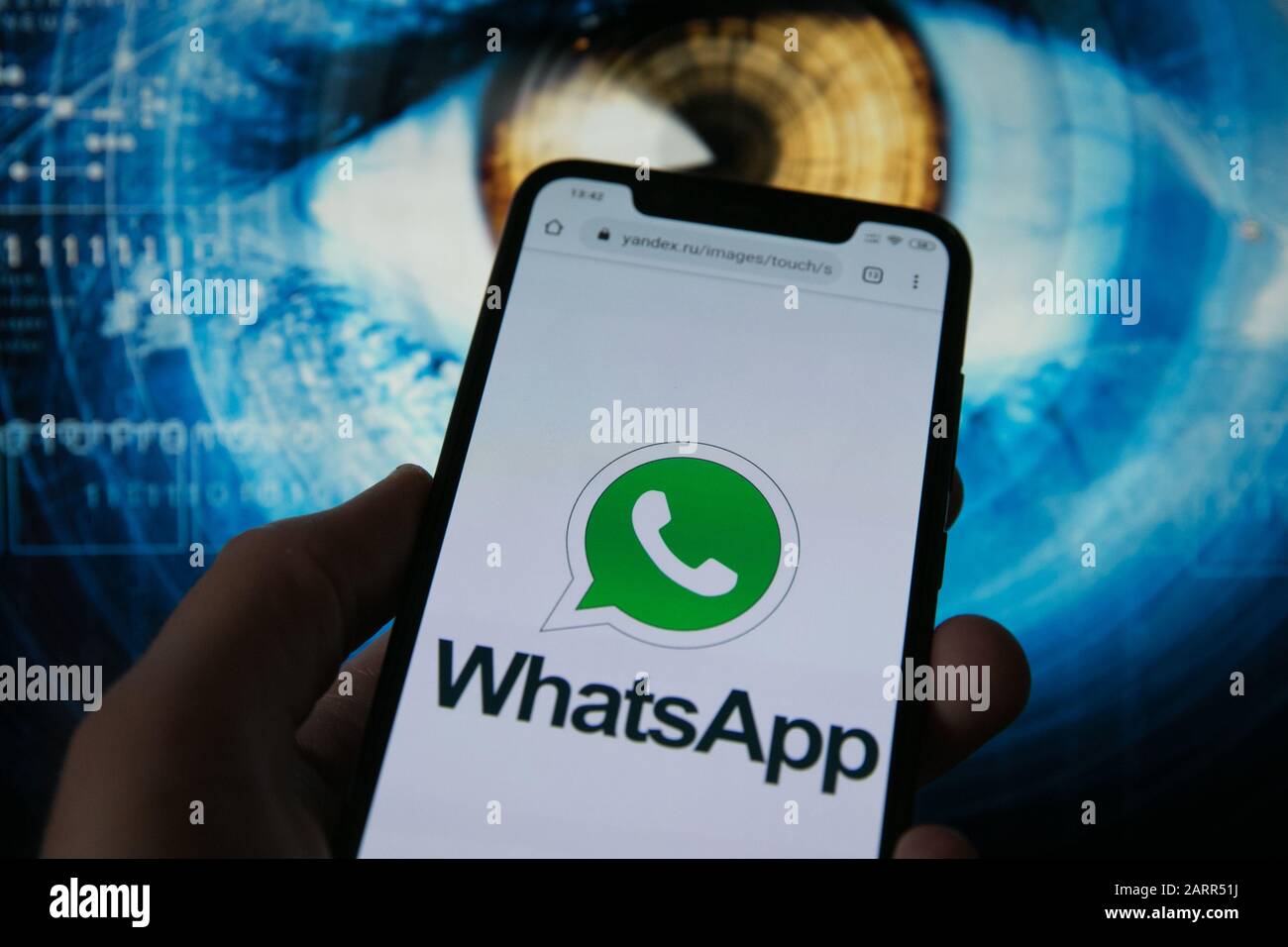 Whatsapp mobile phone messenger Stock Photo - Alamy