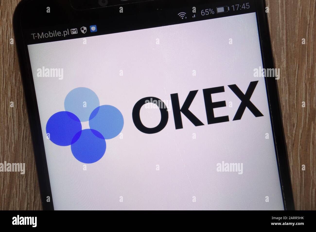 OKEx logo displayed on a modern smartphone Stock Photo - Alamy